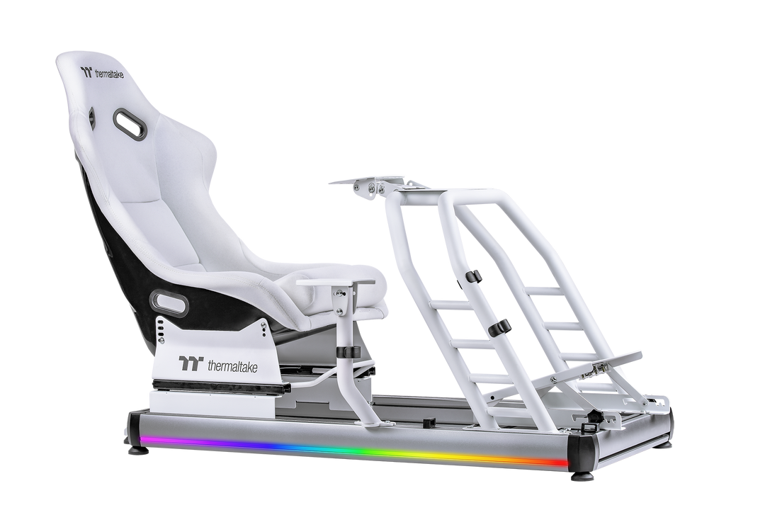 Gaming GR500 RGB Racing Simulator Cockpit Snow Edition – Thermaltake ...