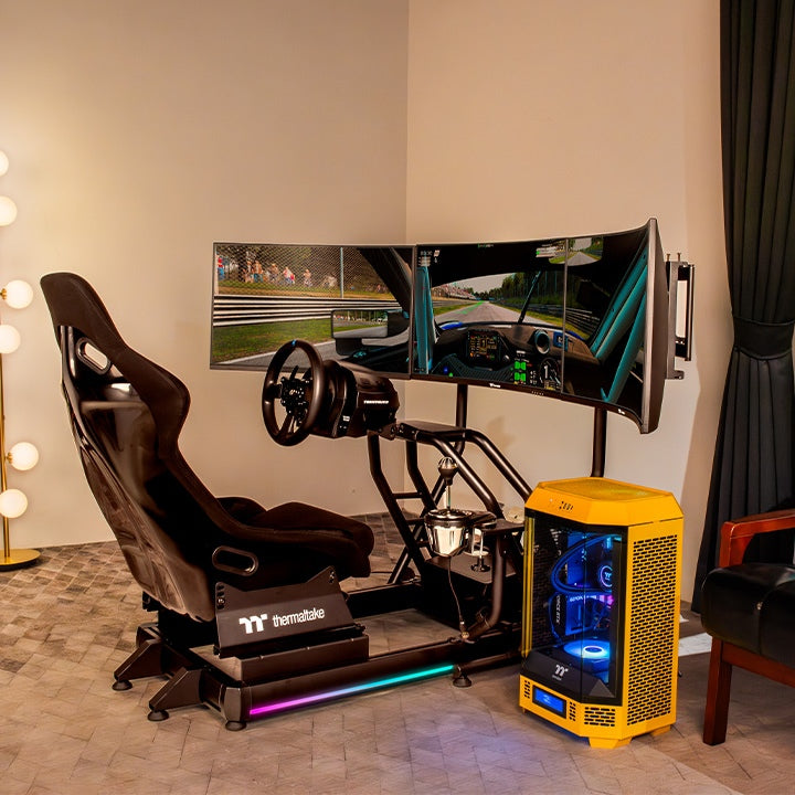 Gaming Triple Racing Monitor Stand for Cockpit – Thermaltake Australia LCGS